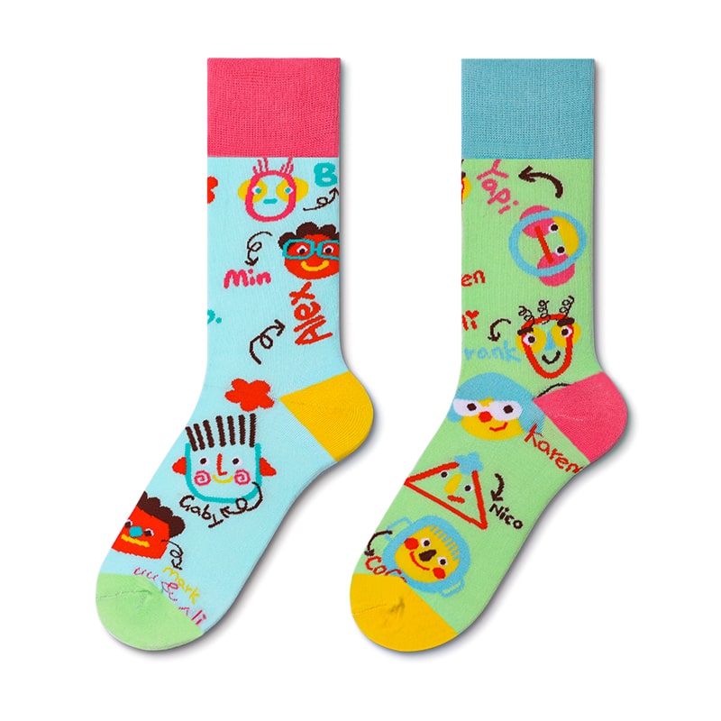 Linear Characters Socks | TheSockWave