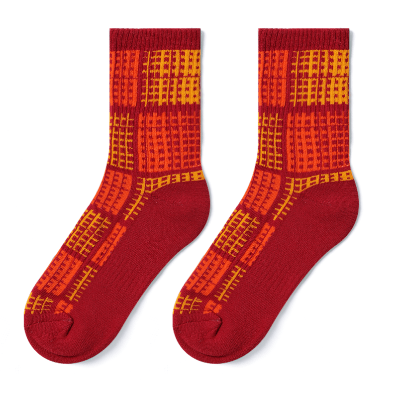 Red Passionate Sock | Fluffy Christmas Socks | TheSockWave